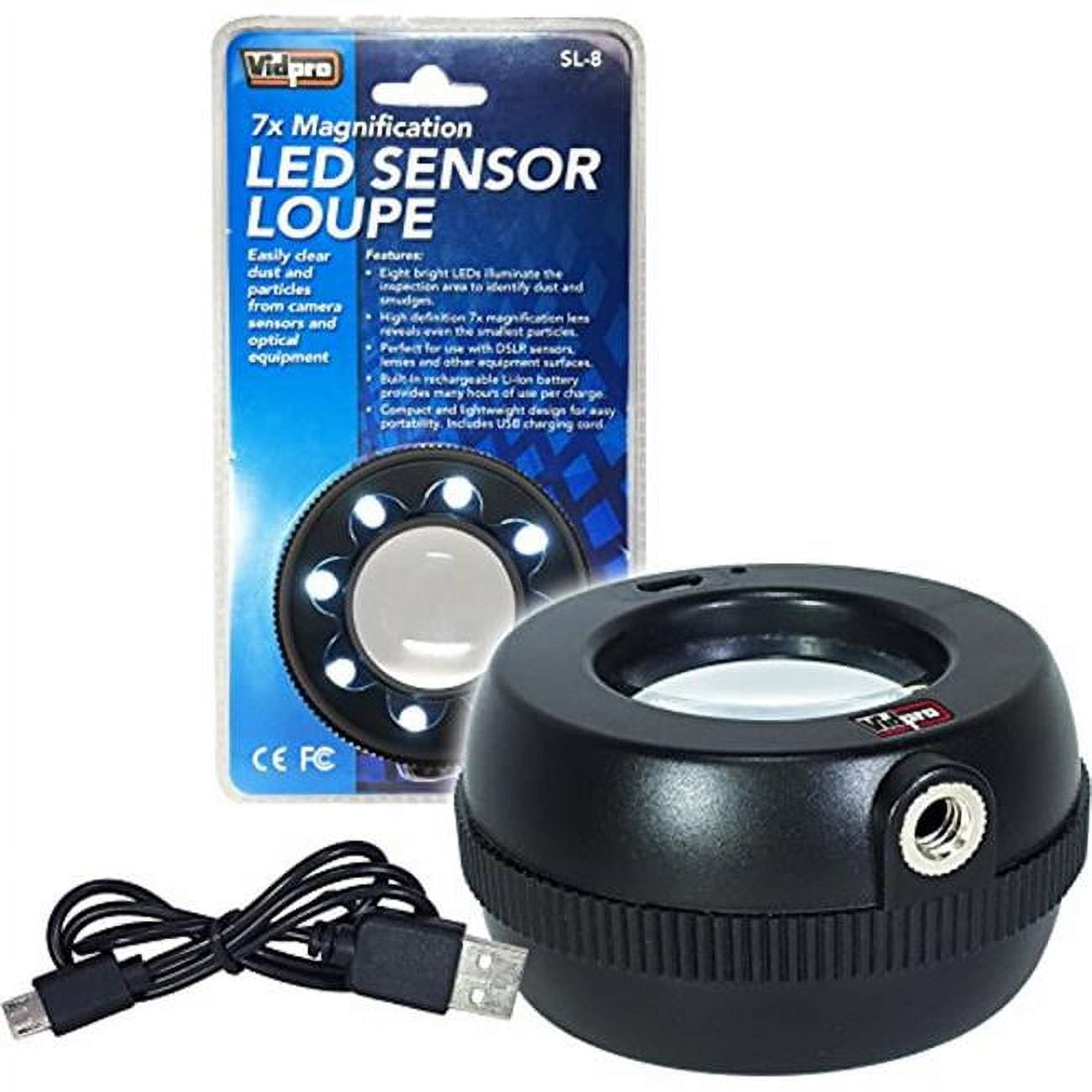 VidPro VIDPRO-SL-8-NM 7x Magnification LED Light Sensor Loupe - Walmart.com