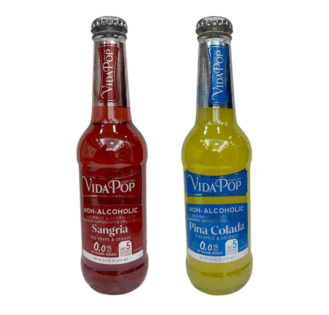 Vida Pop Non-Alcoholic Sangria & Pina Colada Carbonated Drink, Variety ...
