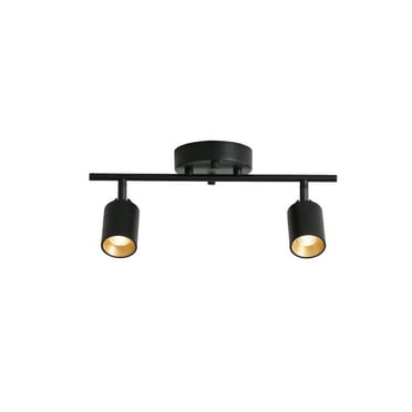 3-Light Industrial Directional Track Lighting, Adjustable Round Ceiling ...