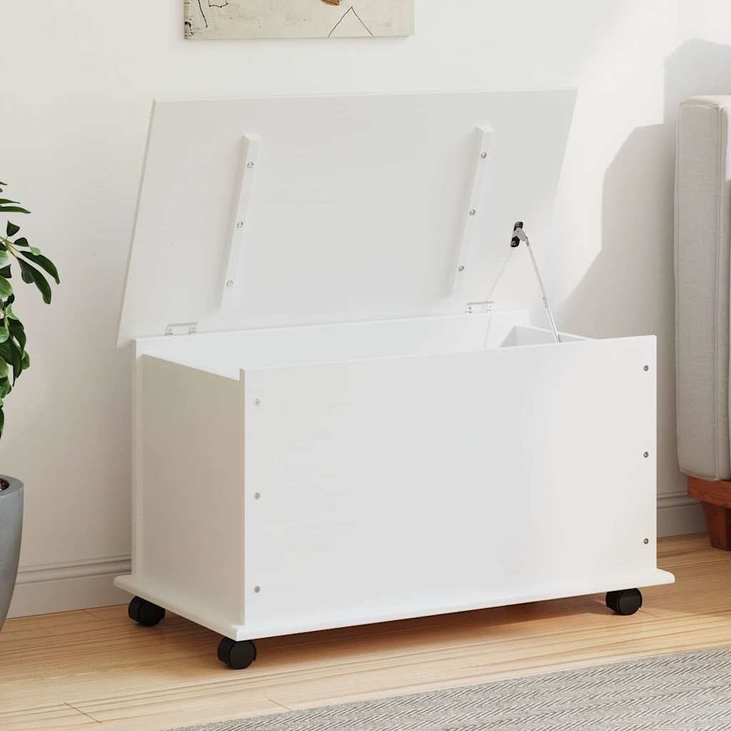 vidaXL Storage Chest White Solid pine wood 70 L Storage Chest - Walmart.com