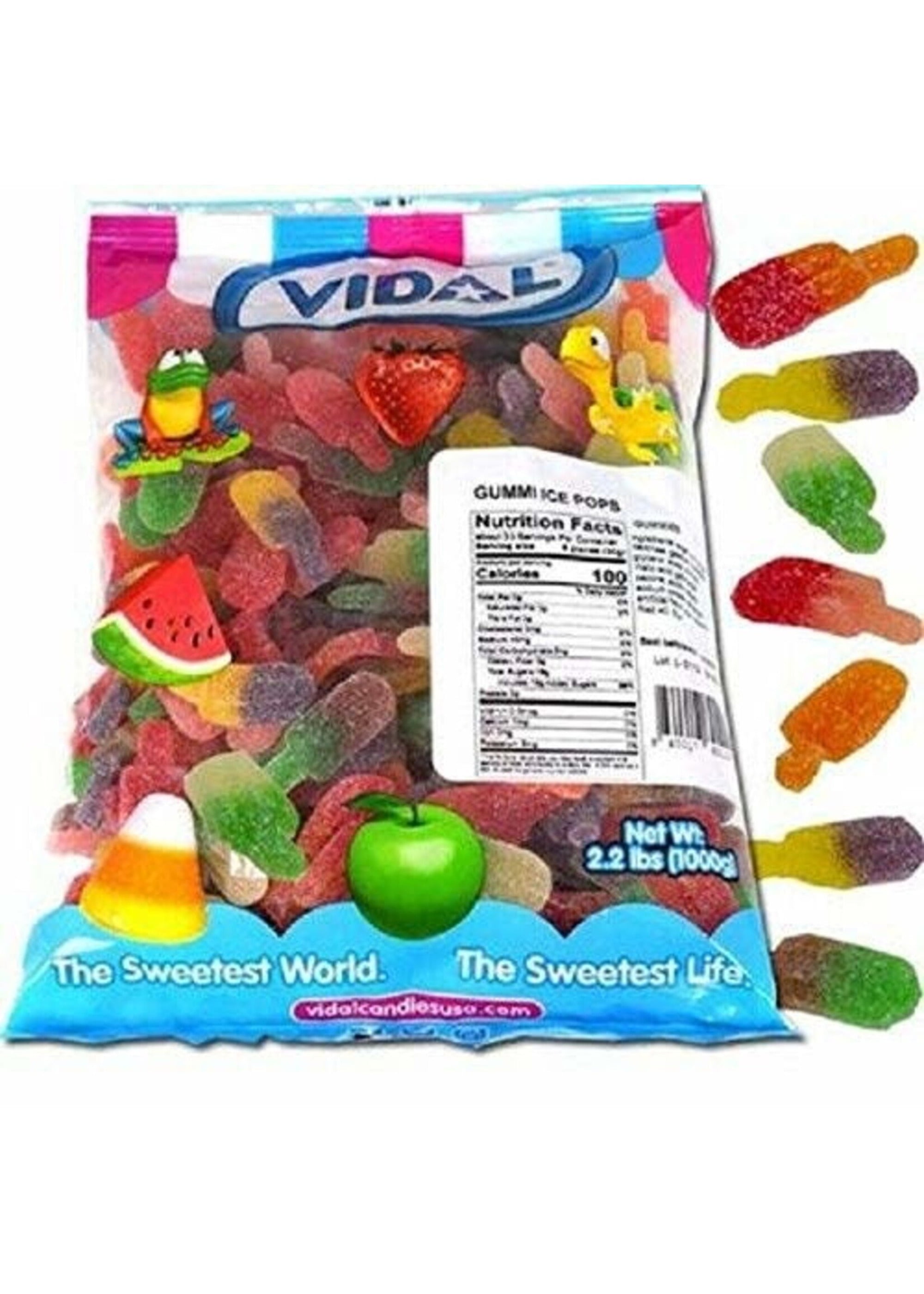 Vidal Gummi Ice Pops 2.2 lb - Walmart.com
