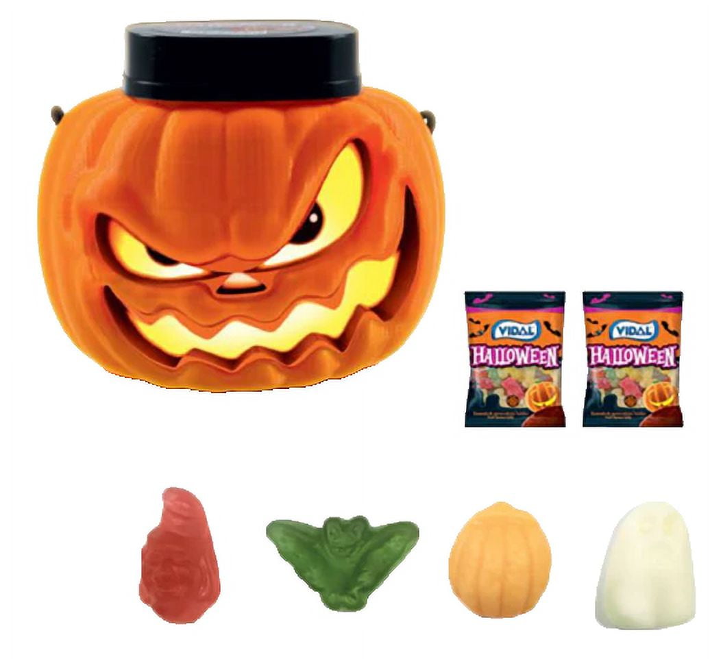 Vidal Pumpkin Heads Halloween Mix Assorted Gummies 10.5 oz. - Walmart.com