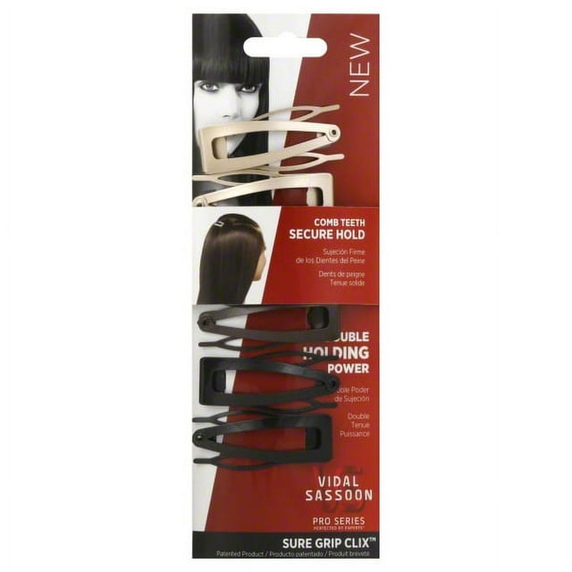 Vidal Sassoon Clix Hair Clips Double Holding Power - Walmart.com