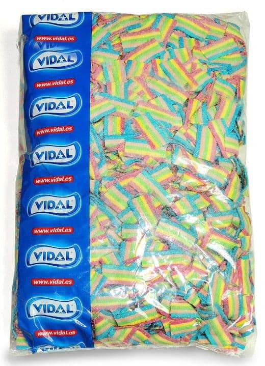 Vidal Sour Mini Rainbow BCF26 Belt Bites 2.2 lb - Walmart.com