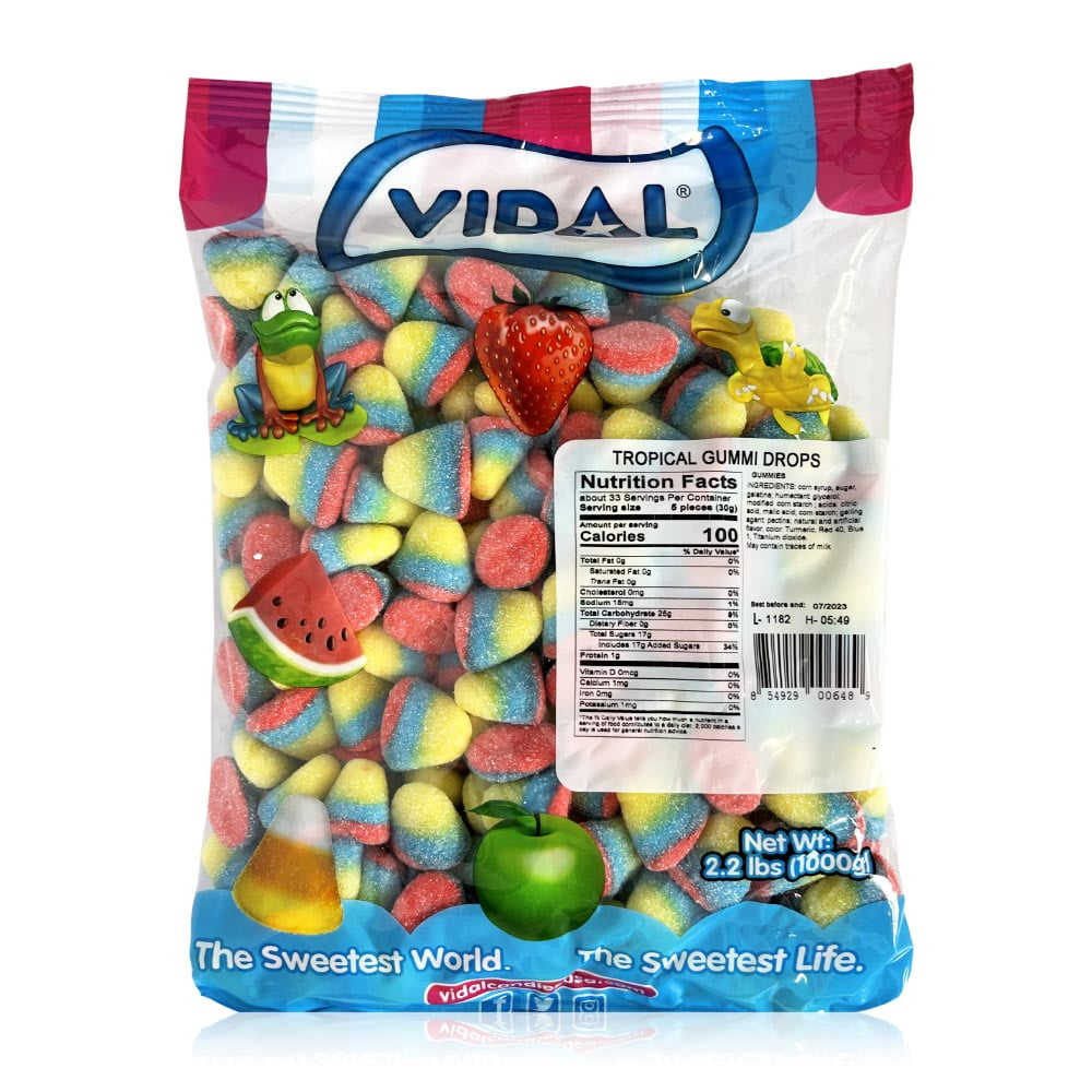 Vidal Tropical Gummi Drops: 2.2lb - Walmart.com