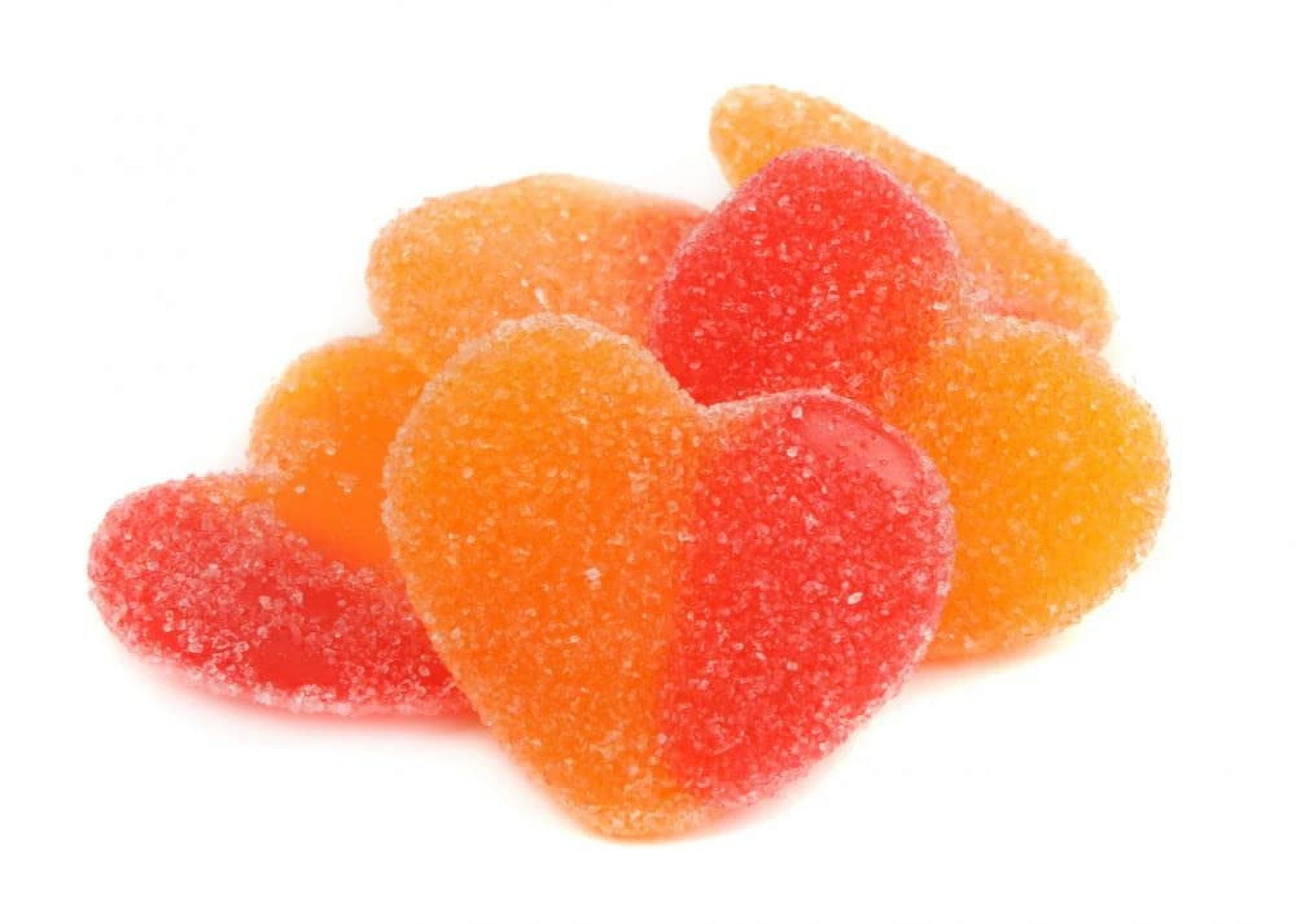Vidal Valentines Day Peach Heart Gummi Candy, 4.4 Pounds Bulk Bag ...
