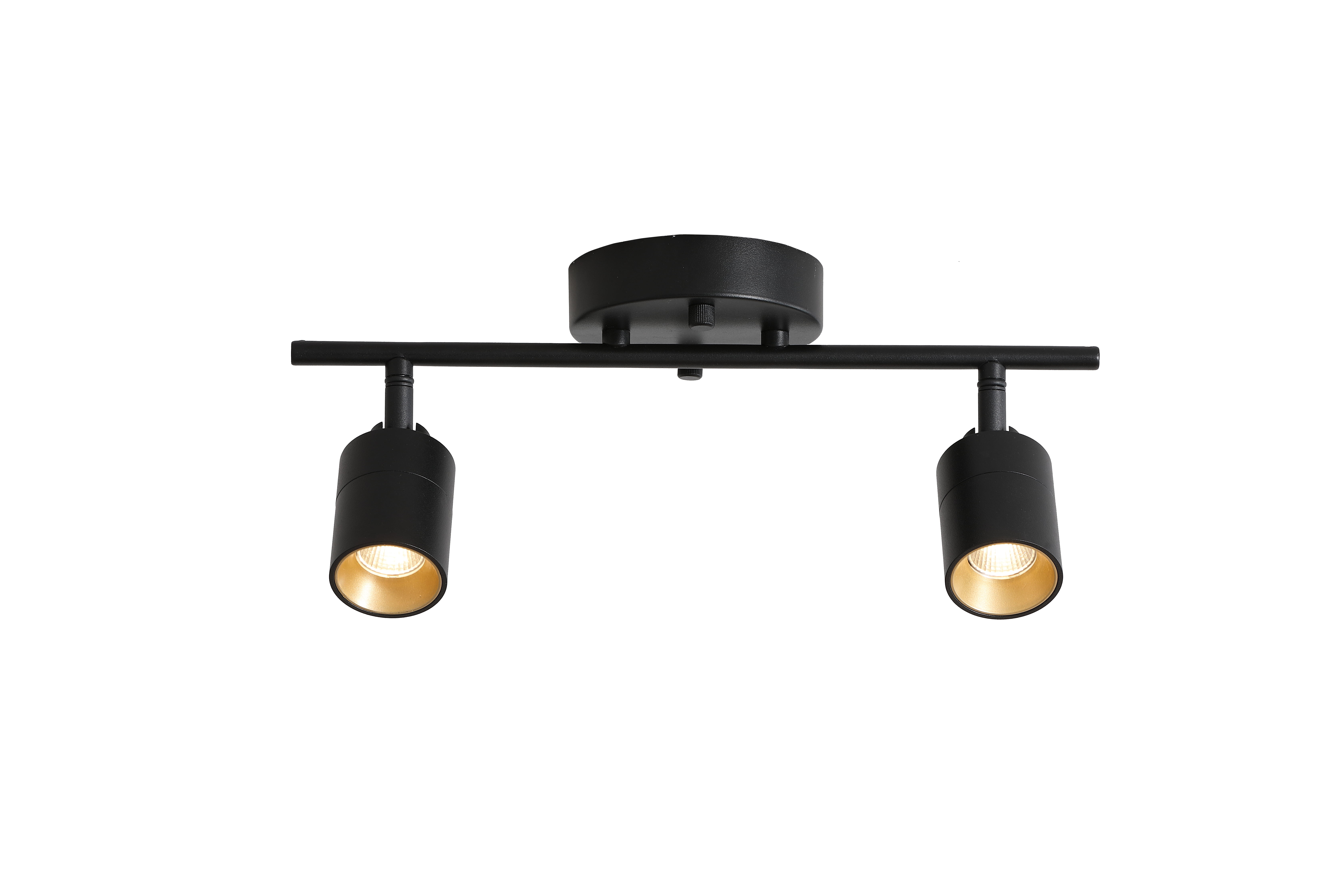 Vidalite Modern 1 ft. 2 Head-Light, Black Integrated LED Fixed Track ...
