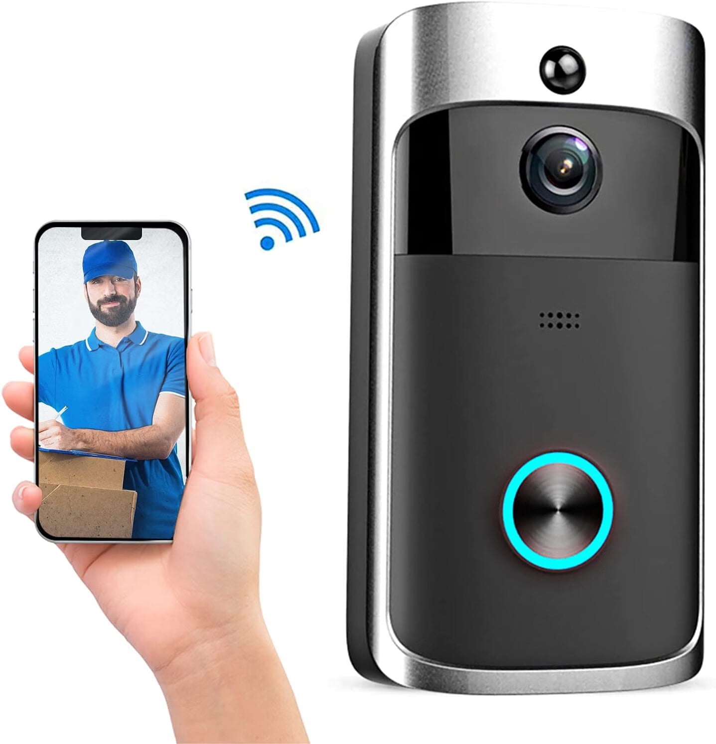 Video Access control Device - Smart Wireless Video Gatebell HD720P WIFI ...