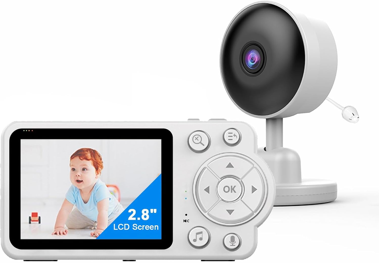 Video Baby Monitor with Camera and Audio, No WiFi Baby Camera Monitor ...