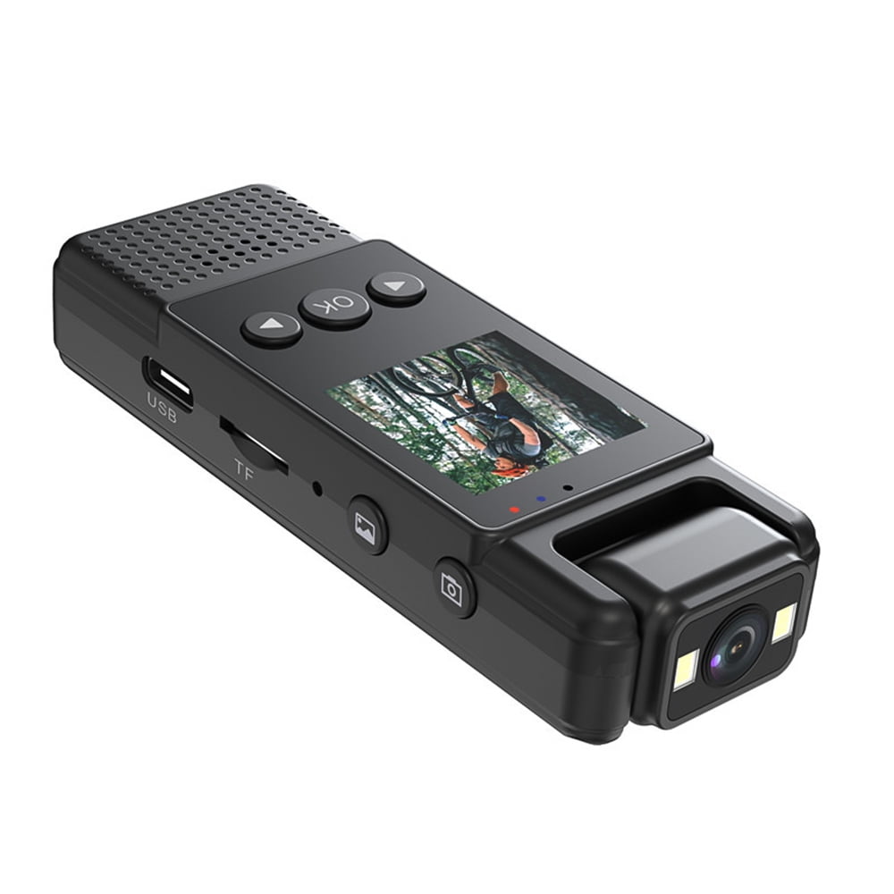 Video Camera,Audio And Body Cam Body Camera 180° Rotatable Lens Video ...