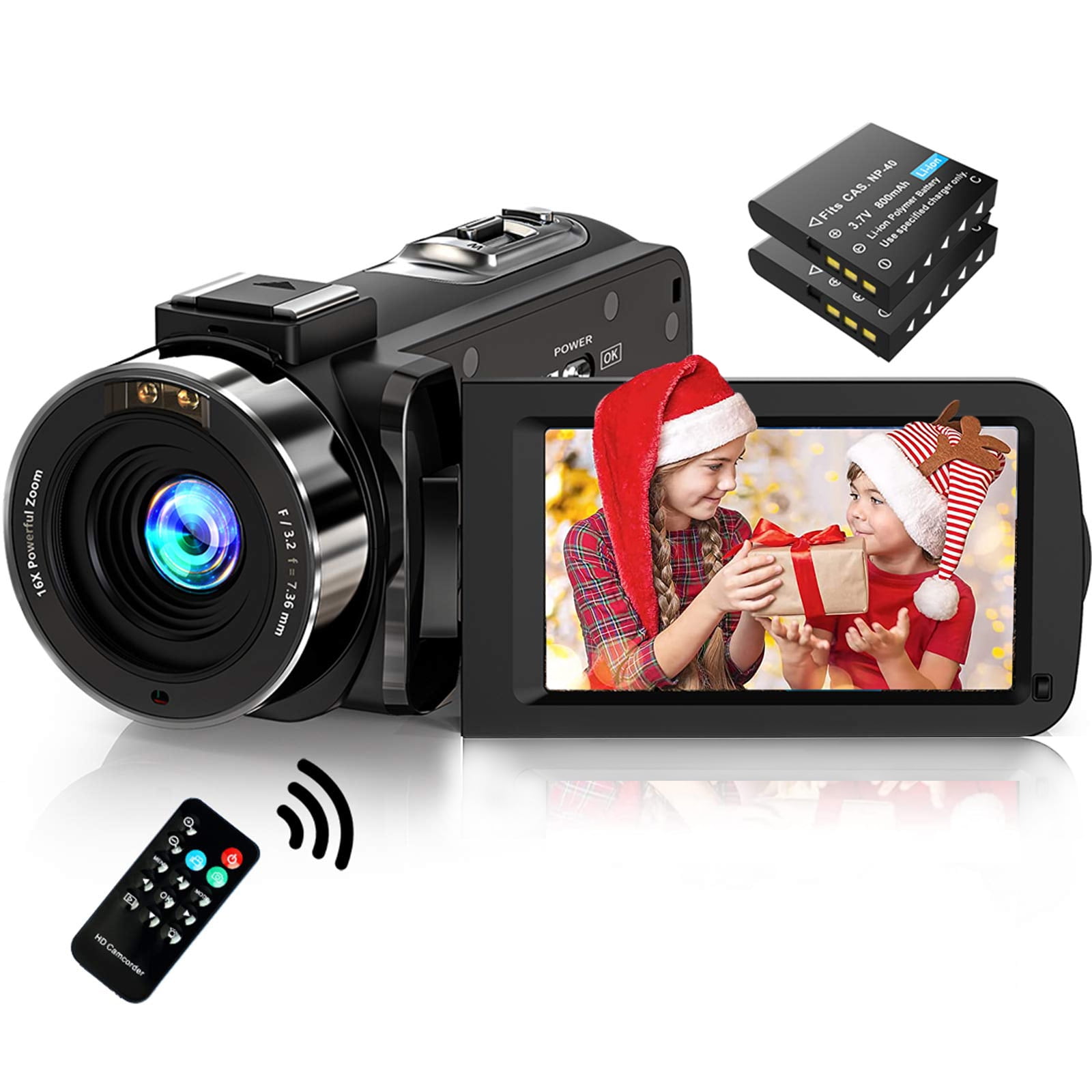 Video Camera Camcorder Youtube Vlogging Camera Fhd 1080p 30fps 36mp 16x