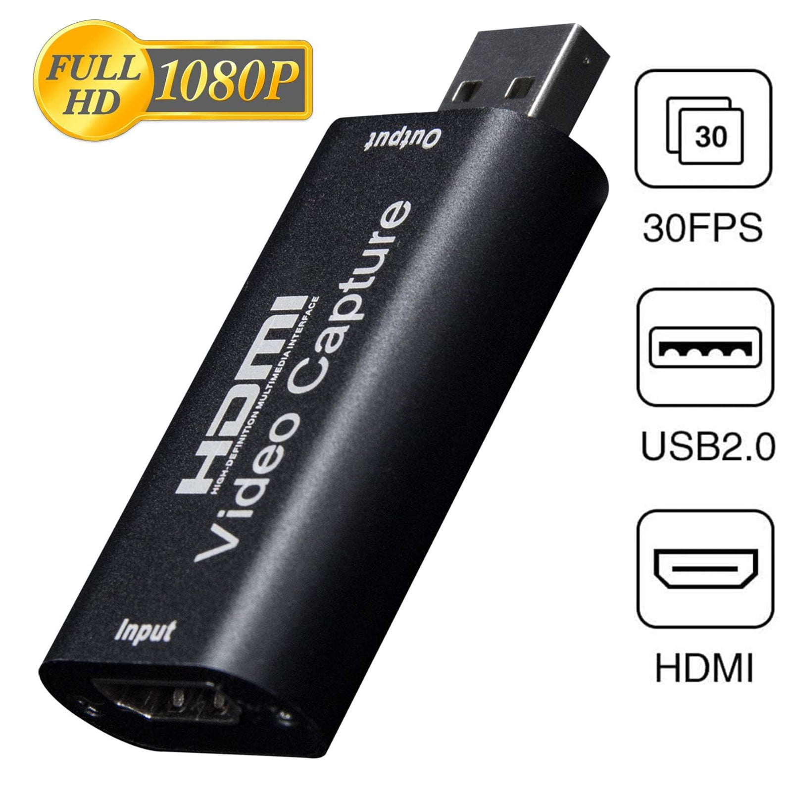 Video Capture Card, USB 2.0, Video Record Box, 4K Input, 1080P Output ...