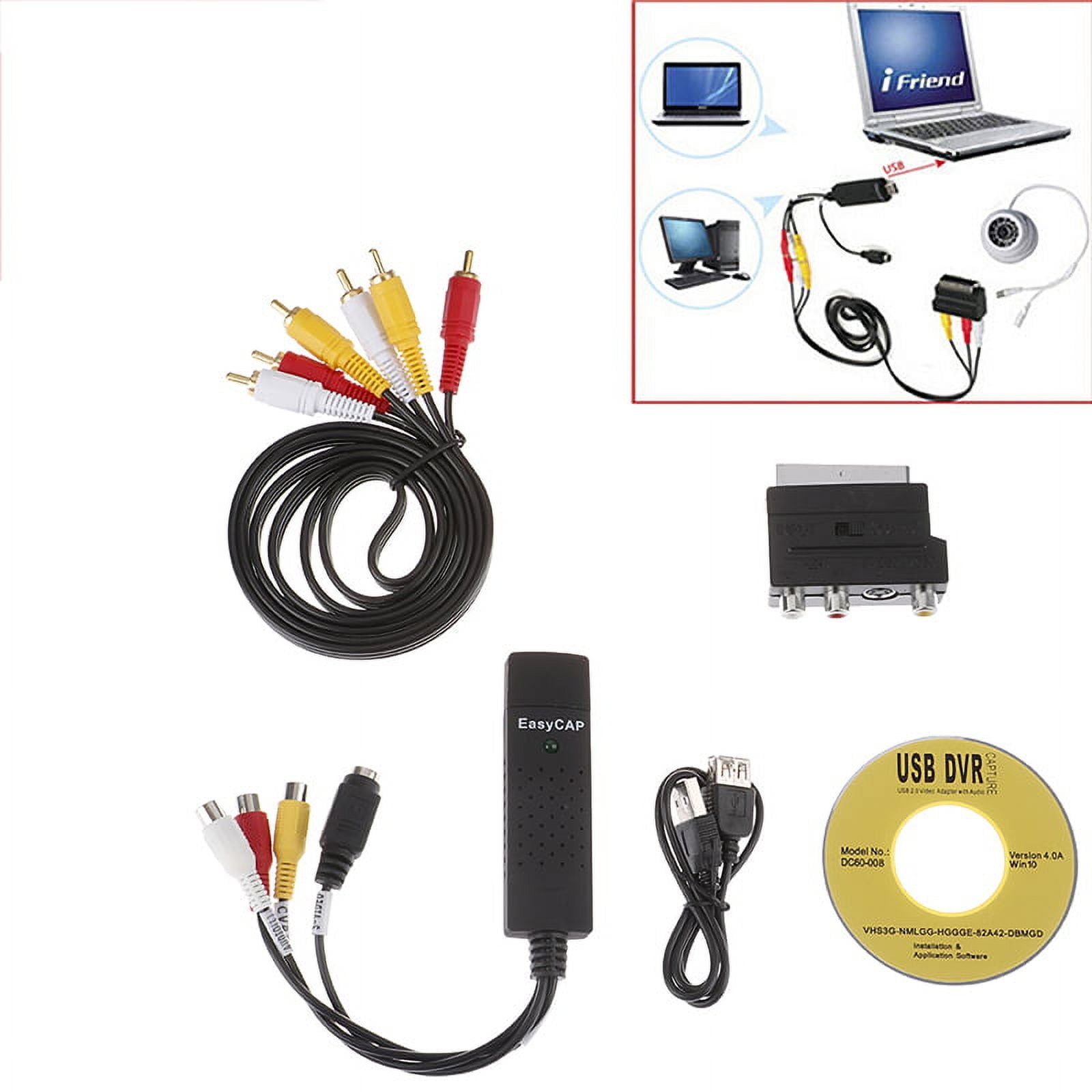 Video Cassettes VHS to DVD Convert Digitizing USB Adapter PC Laptop ...