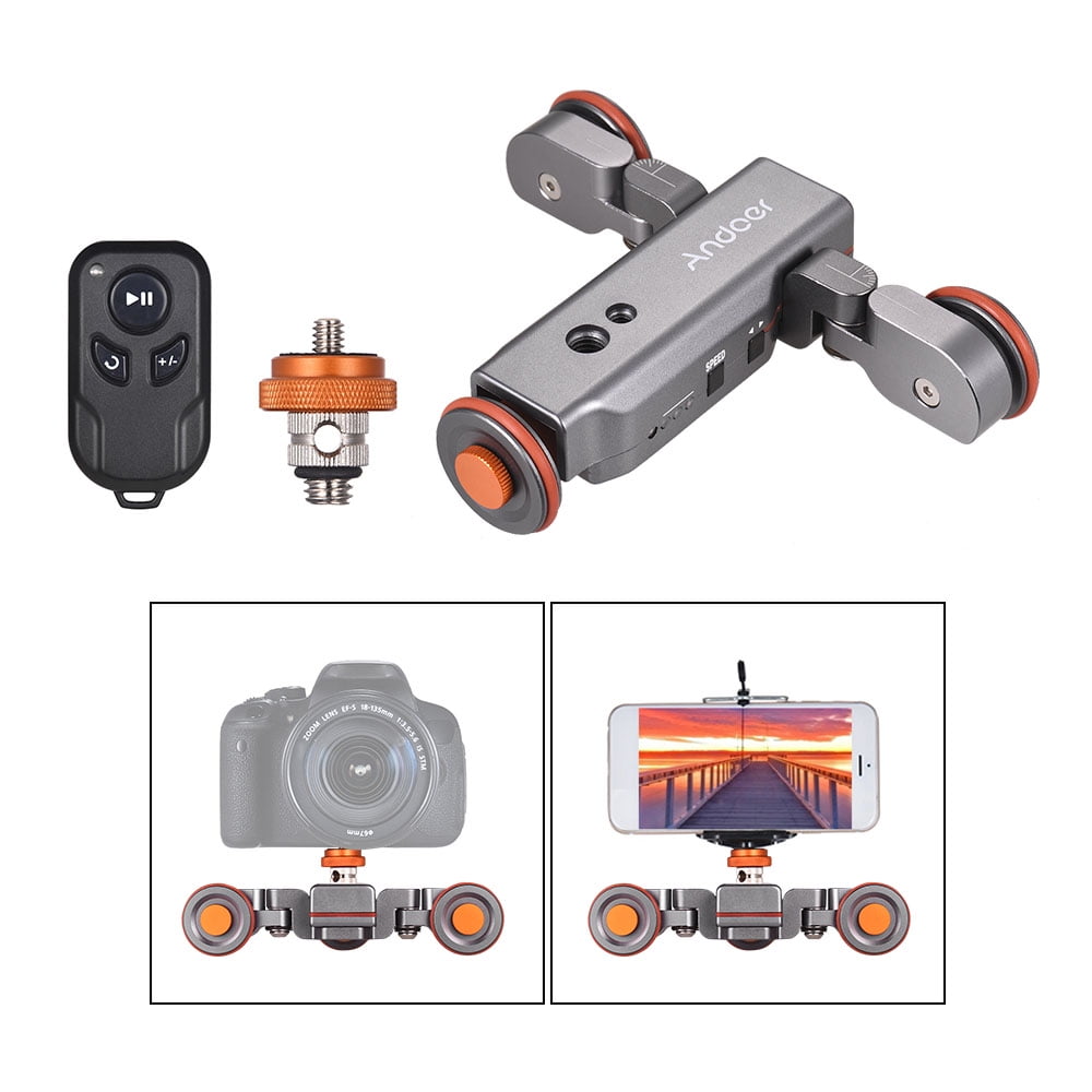 Video Dolly,Motorized Camera Remote Battery 3 Speed Adjustable Slider ...