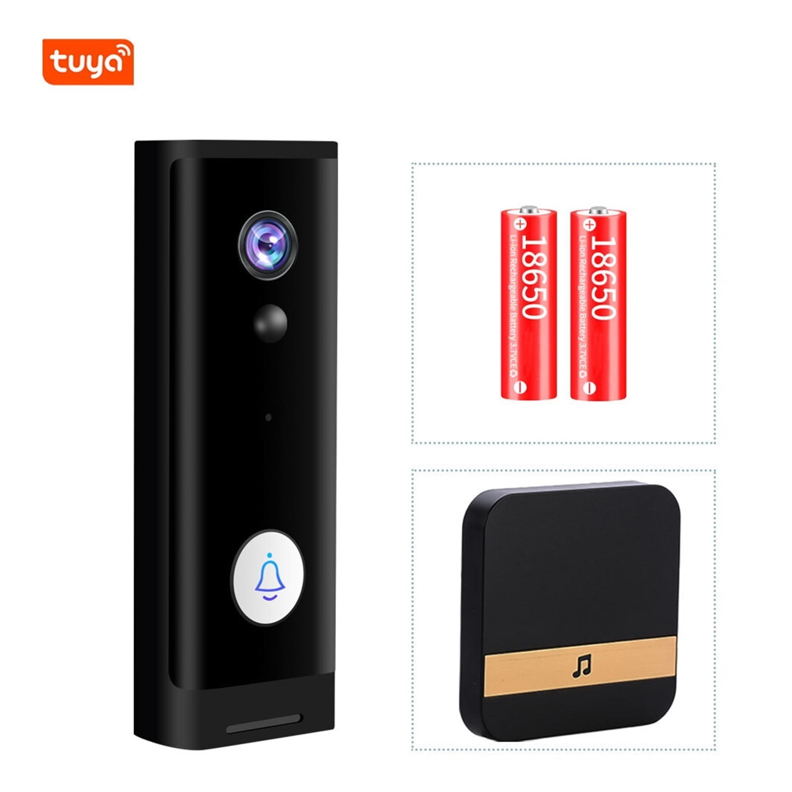 Video Doorbell Camera Tuya Smart Home Wireless Door Bell 1080P Battery ...