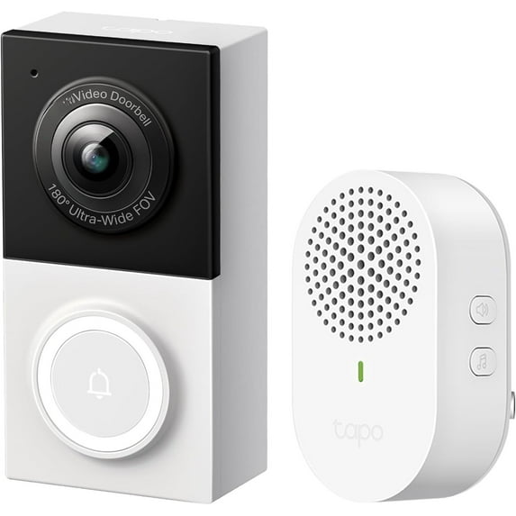 Video Doorbell Camera Wired, 5MP, Color Night Vision, 180? -Wide FOV, 2 ...