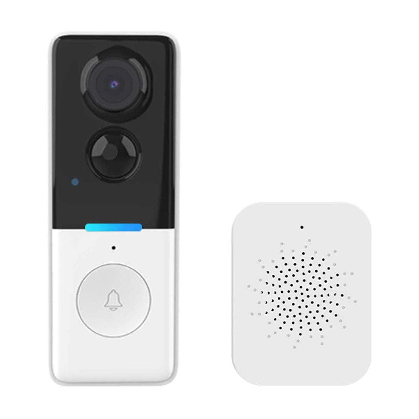 Video Doorbell — Two-way audio, HD video, long-lasting battery life, wired or wire-free install ...