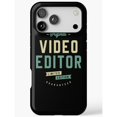 Video Editor Limited Edition Typography Tough Phone Case, Polycarbonate ...
