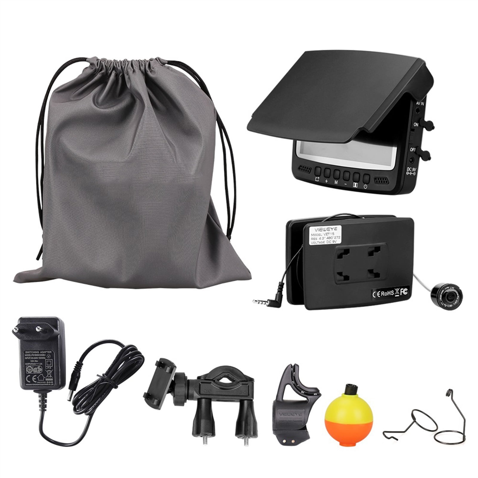 Video Fish Finder 4.3 Inch IPS LCD Monitor Camera Kit For Winter ...