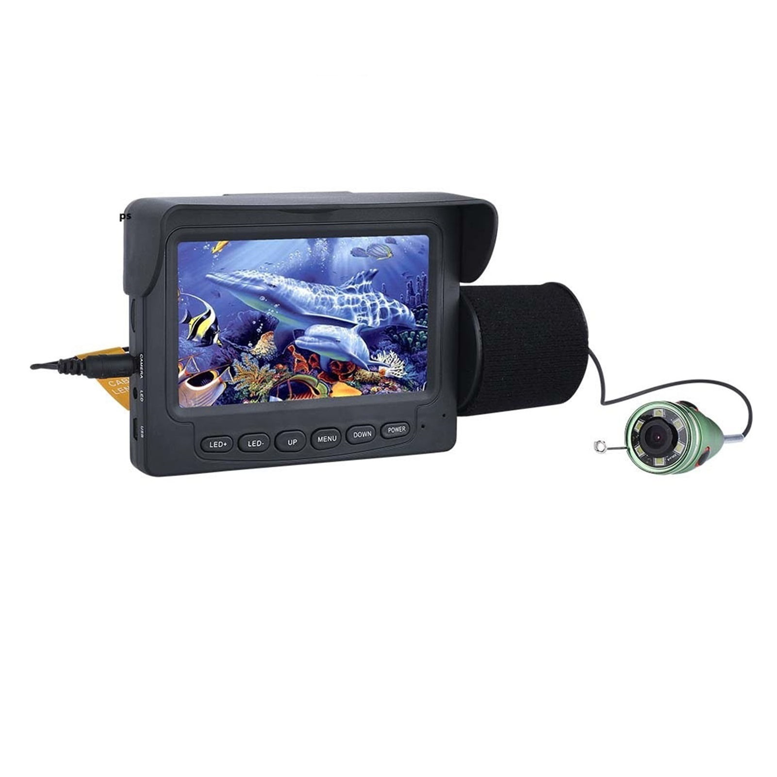 Video Fish Finder 4.3 Inch LCD Monitor 1000TVL Underwater Fishing ...