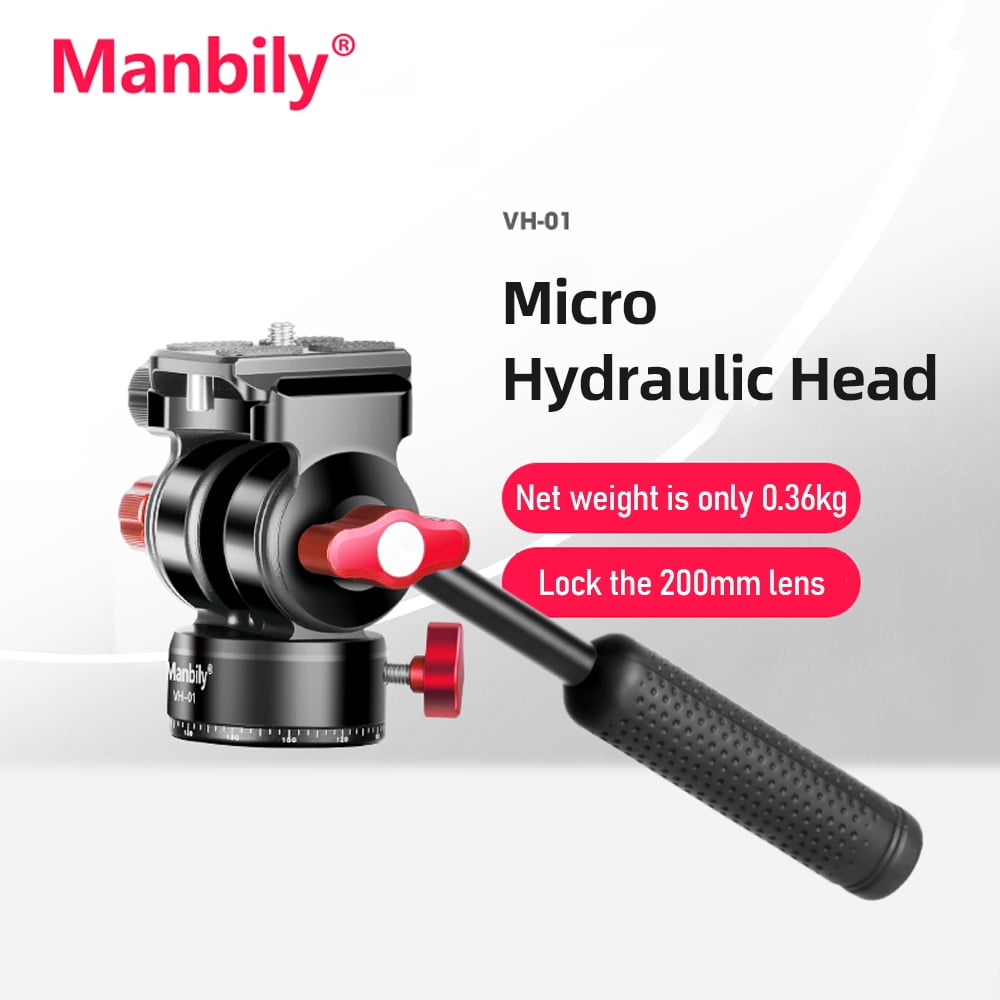 Video Fluid Head,With Quick 1/4in Screw Quick Handle 1/4in 1 Video Head ...