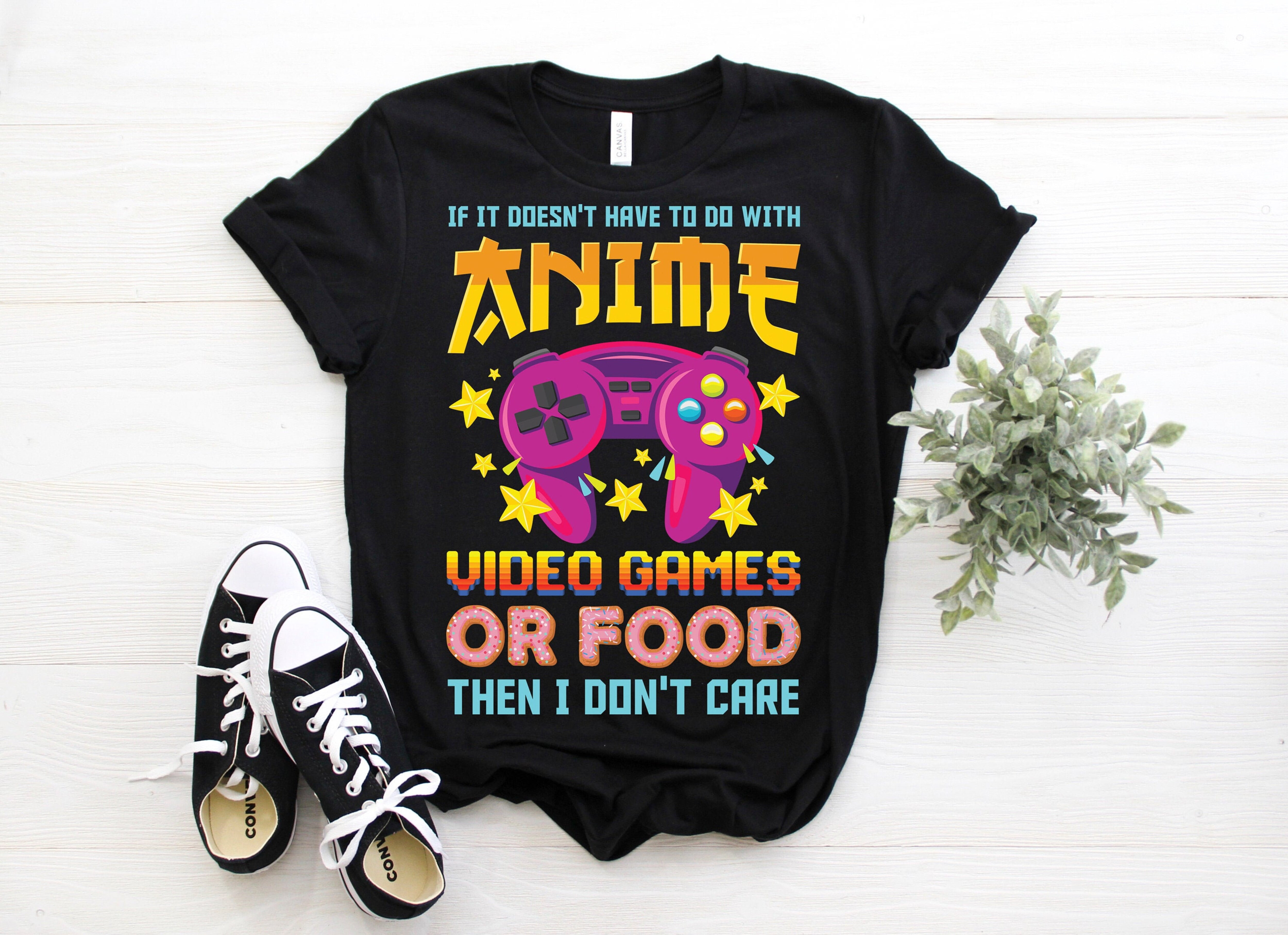 Video Game Anime Gift Costume T-Shirt, Gamer Kawaii Shirts, Gaming ...