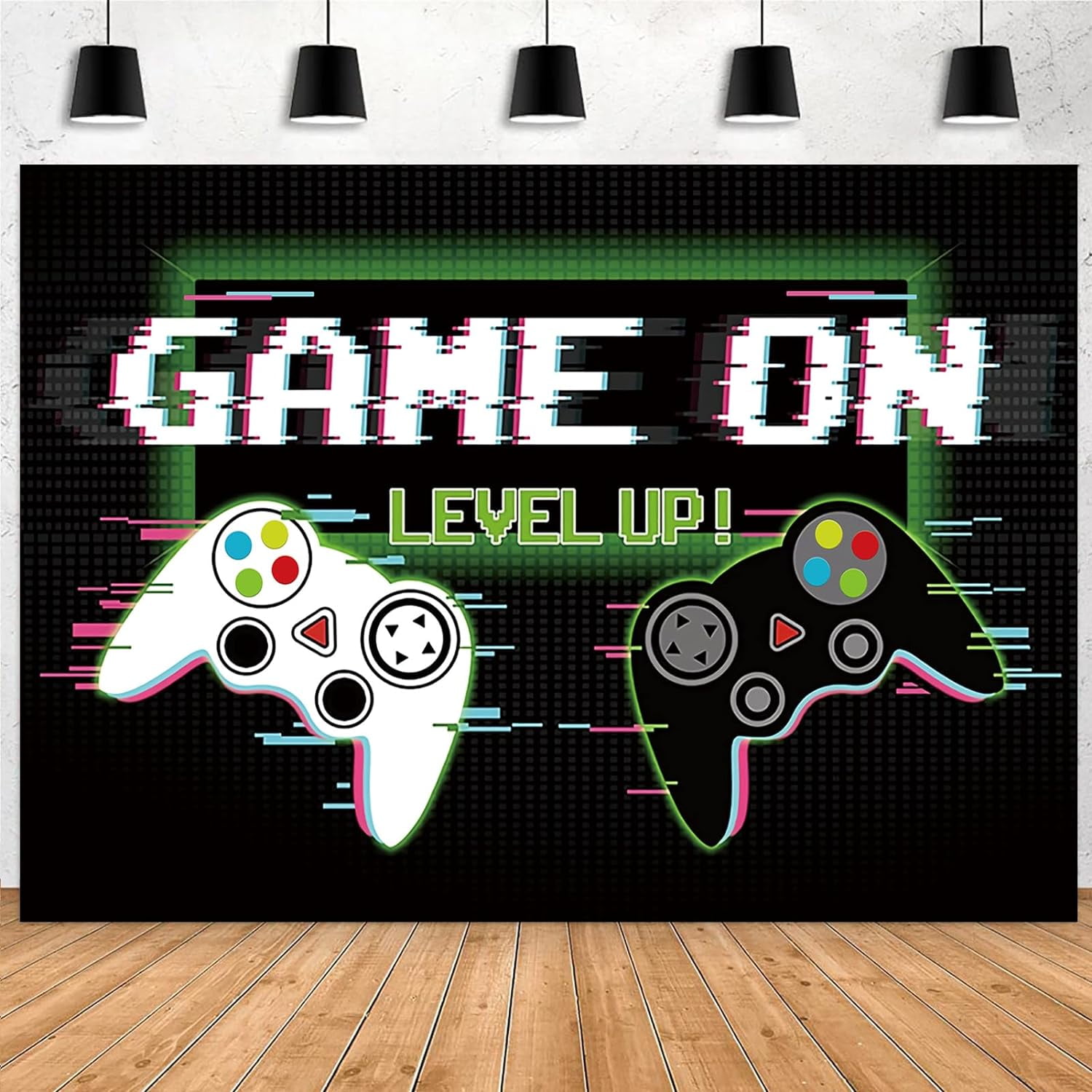 Video Game Backdrop Banner Photography Supplies Game On Background for ...