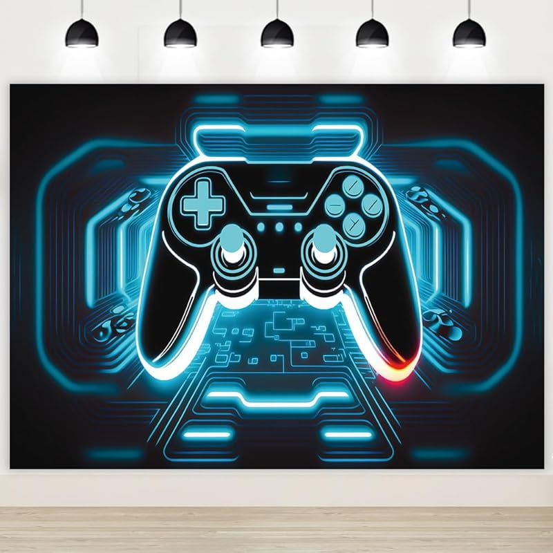 Video Game Backdrops for Boy Game Night Theme Photography Background ...