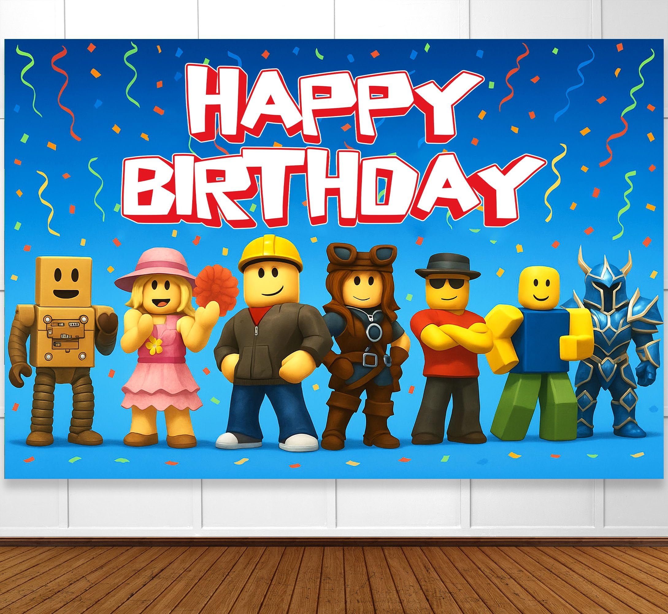 Video Game Birthday Decorations Happy Birthday AIS1 Banner for 6x4ft ...