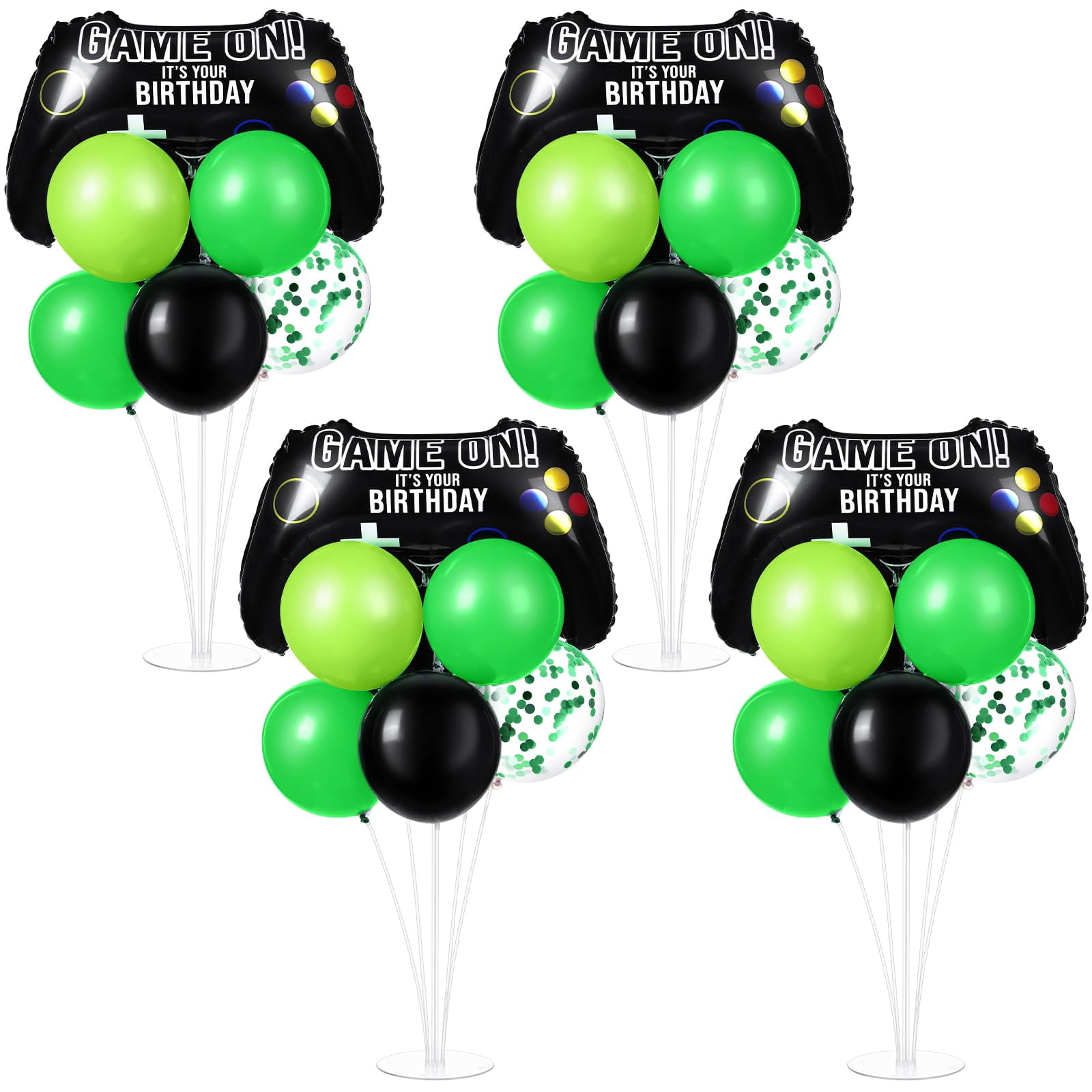 Video Game Birthday Party Decorations Video Gamer Balloon Centerpieces ...
