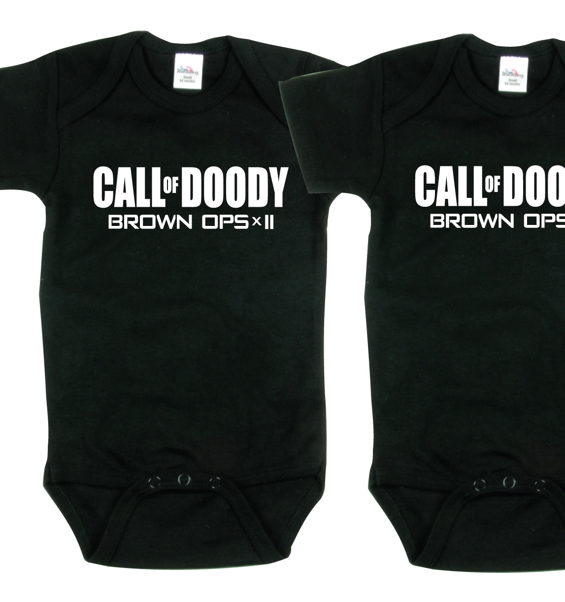 Video Game Bodysuit for Twin, Includes 2 Bodysuits, 6-12 Month Call of ...