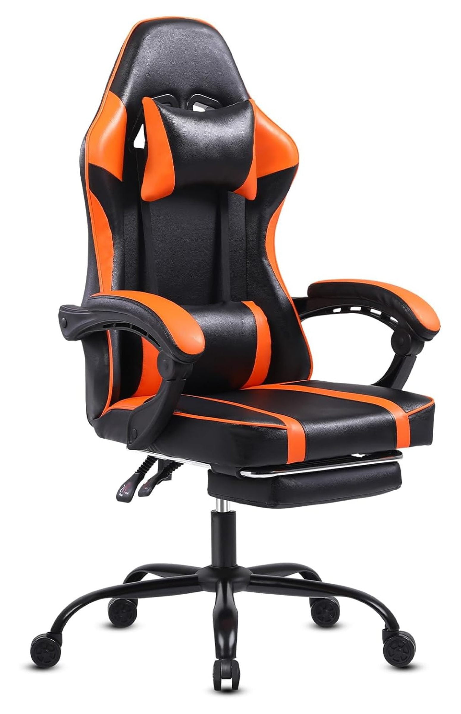Video Game Chairs for Adults，Computer Gaming Chair with Footrest，Height ...
