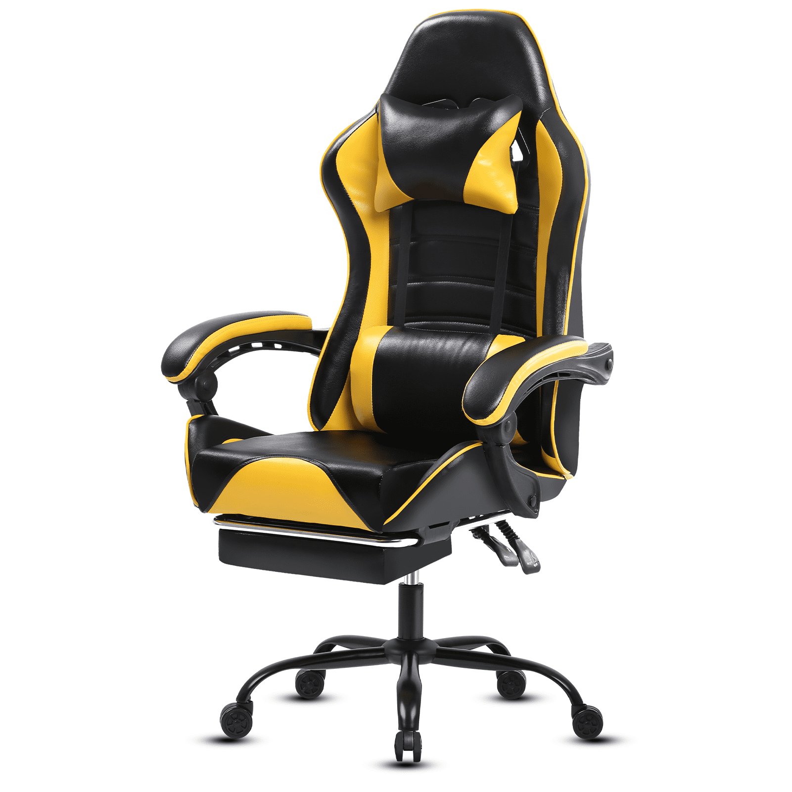 Video Game Chairs for Adults，Computer Gaming Chair with Footrest，Height ...