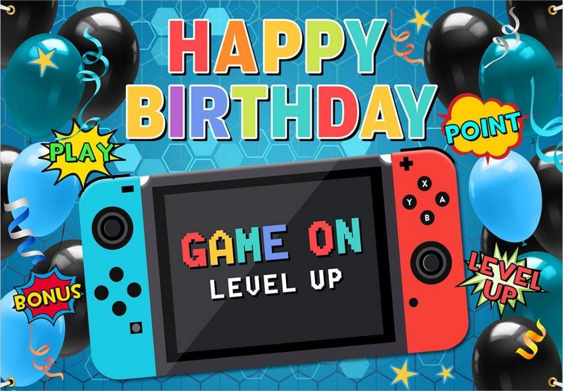 Video Game Computer Background Photo Bar Birthday ration City of ...