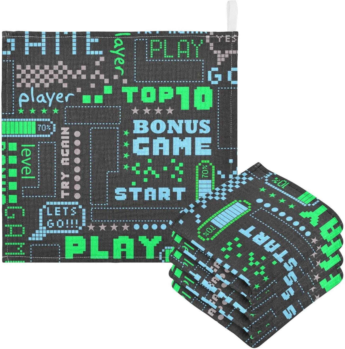 Video Game Controller Baby Muslin Washcloths Soft Absorbent Face Towel ...