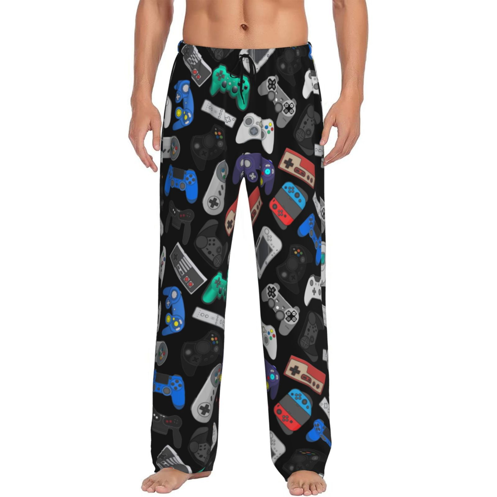 Video Game Controller Background Men'S Pajama Pants Soft Sleep Lounge ...