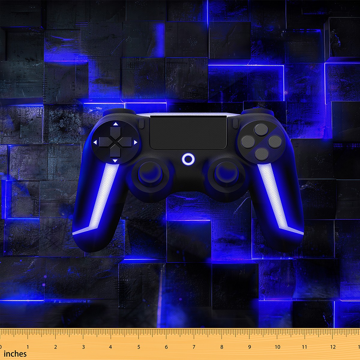 Video Game Controller Fabric By The Yard, Game Console Grid Waterproof ...