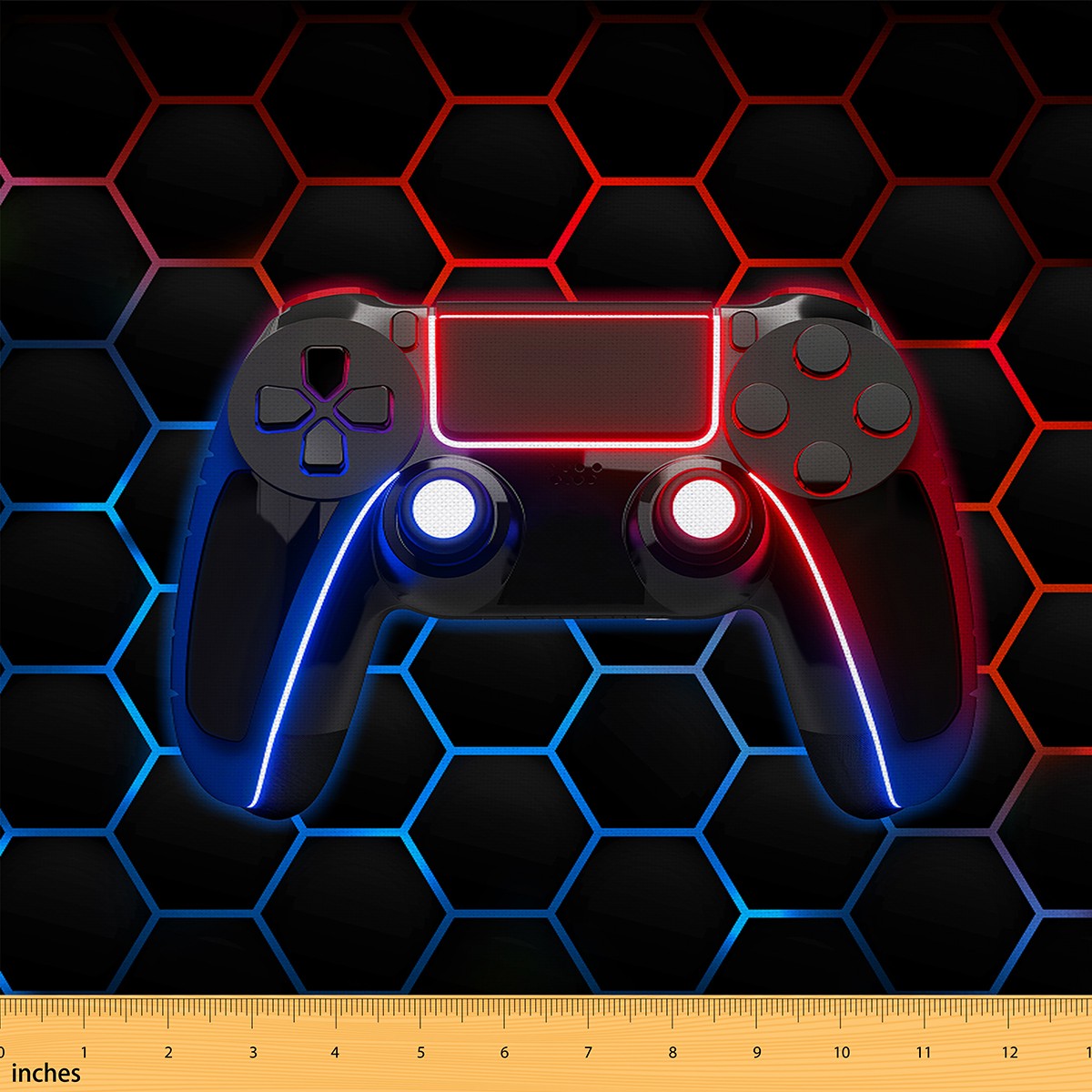 Video Game Controller Fabric By The Yard,Gamepad Honeycomb Waterproof ...