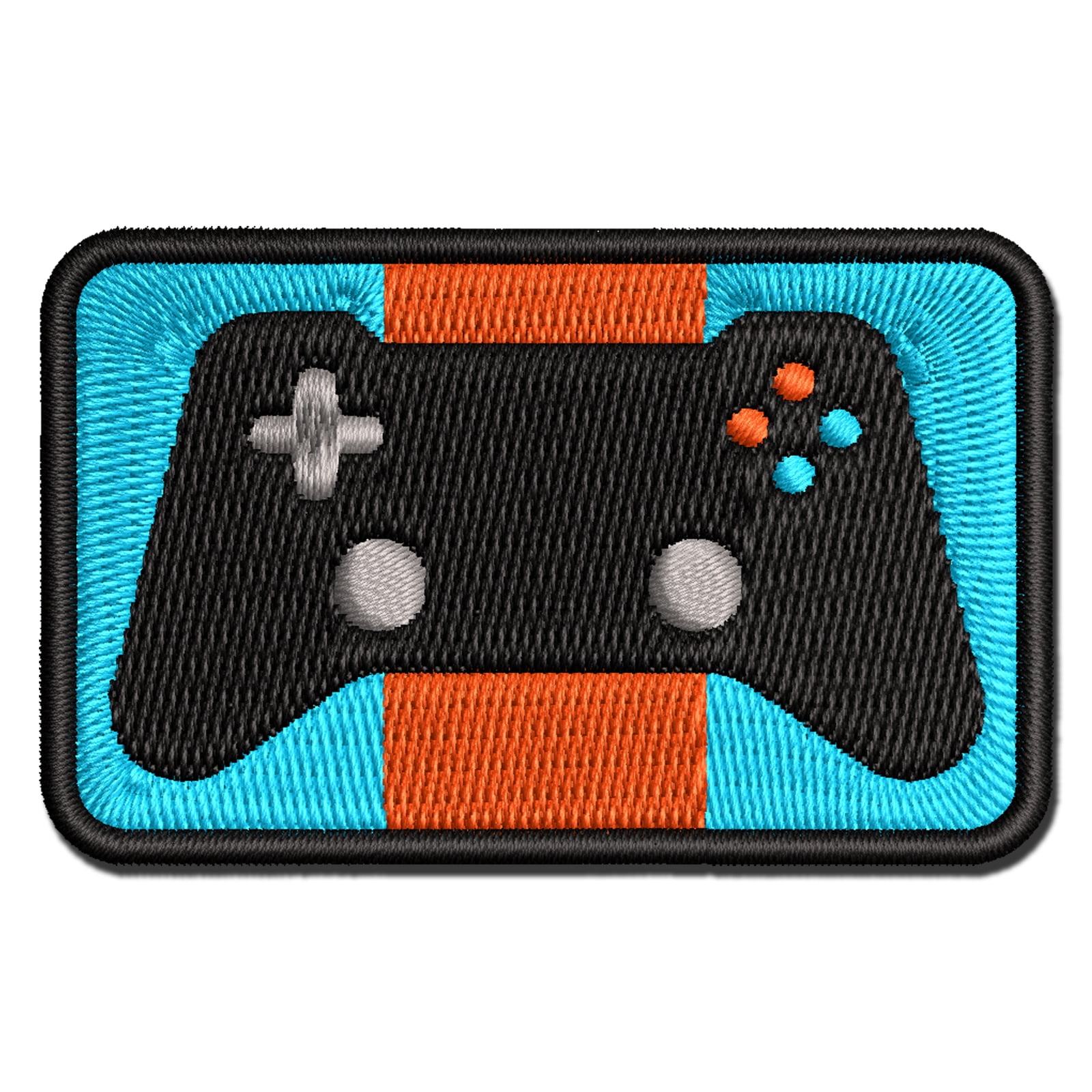 Video Game Controller Icon Applique Multi-Color Embroidered Hook & Loop ...