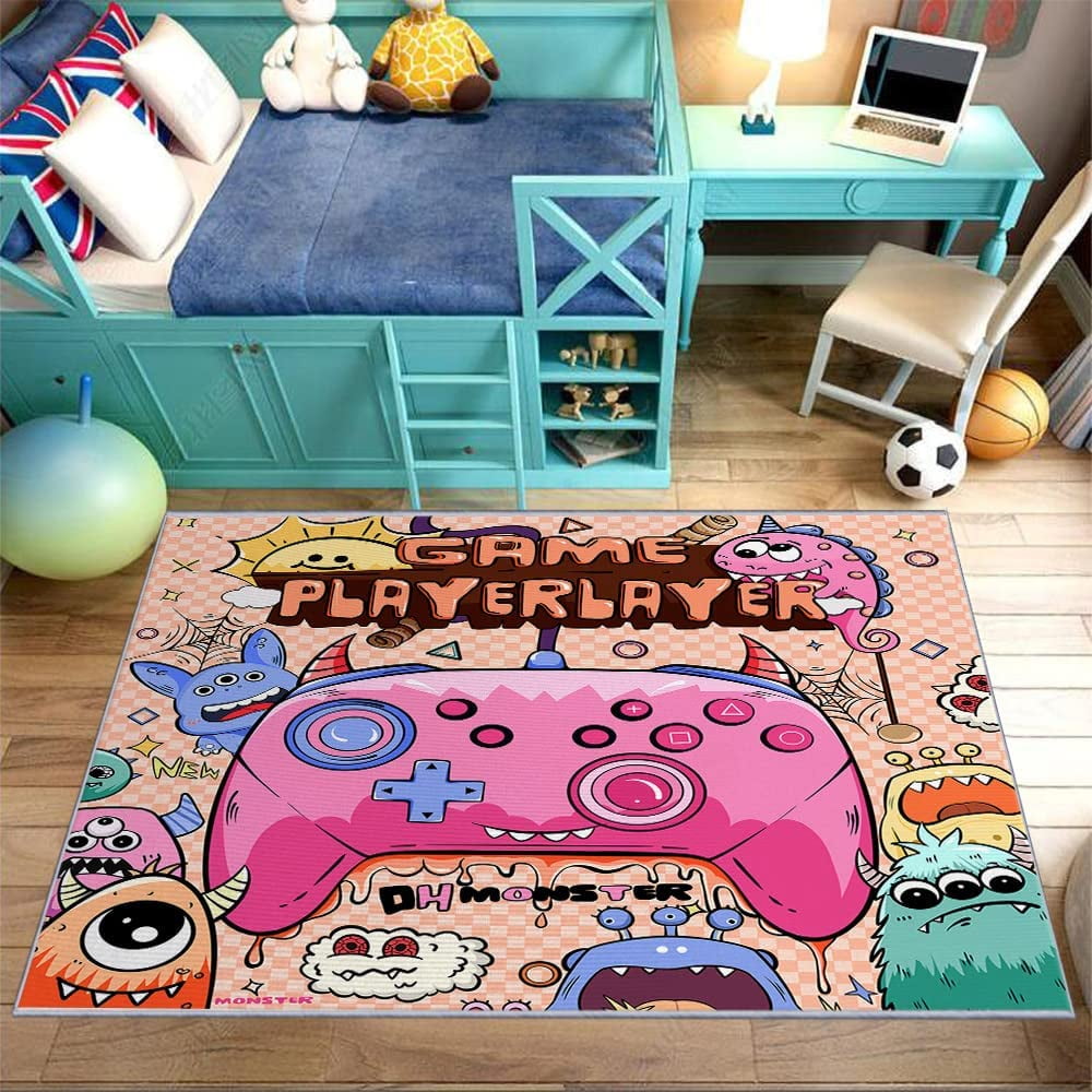 Video Game Controller Rugs for Teen Boys Kids Gamepad Carpet Home Decor ...