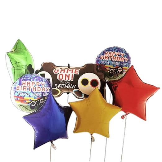 Video Game Foil Balloon Pack of 7 - Walmart.com