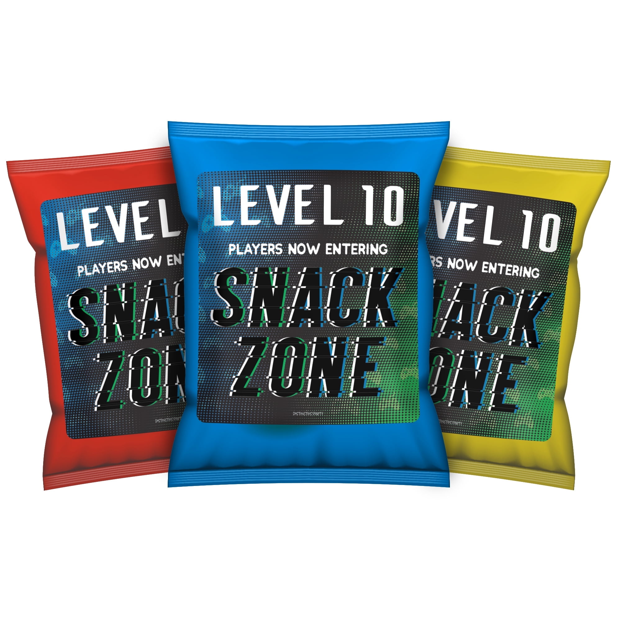 Video Game Gamer Birthday Party Chip Bag Stickers - 32 Snack Bag Labels ...