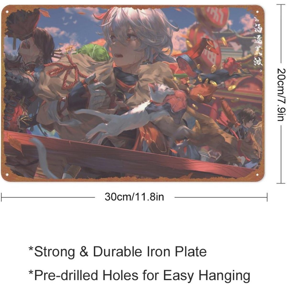 Video Game Genshin Impact Paimon Zhongli Beidou Kaedehara Kazuha Poster ...