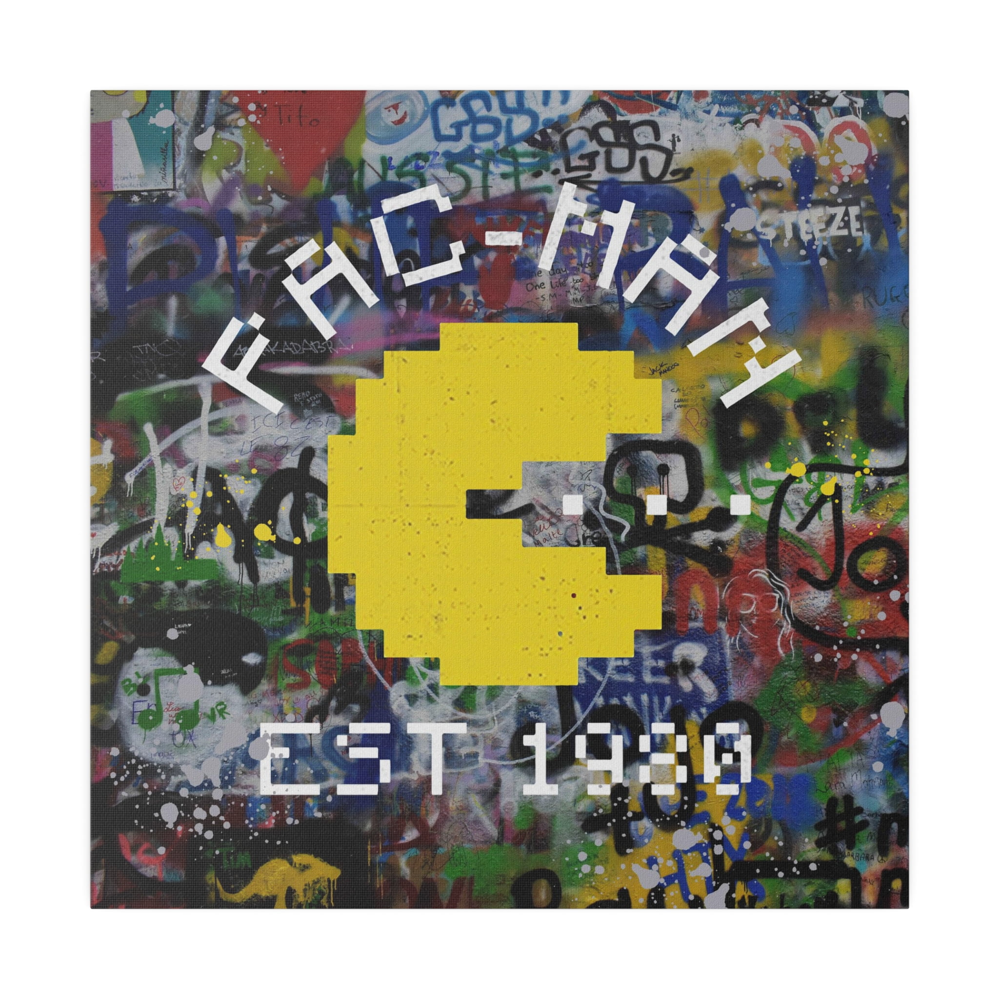 Video Game Graffiti Video Game Canvas Wall Art - Warhol Style Pop Art ...