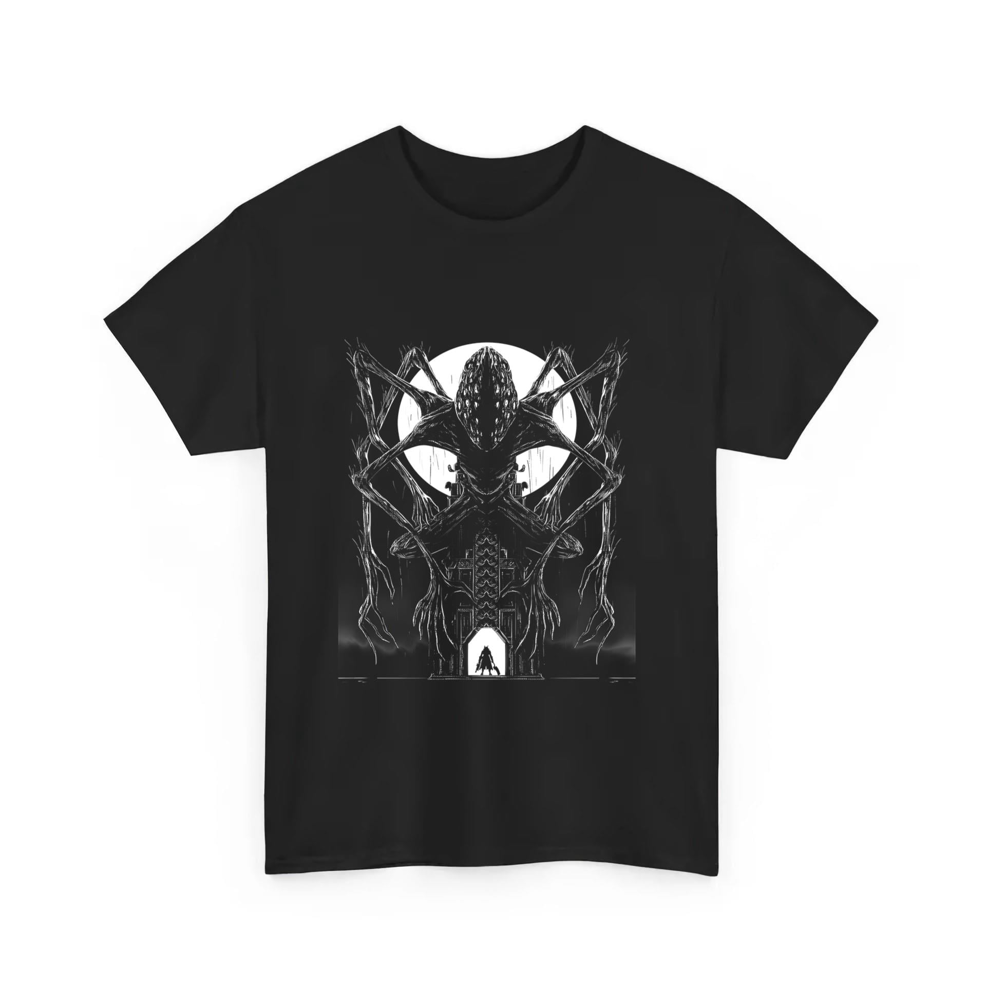Video Game-Inspired Shirt – Hunter Graphic, Dark Fantasy Style, Unisex ...