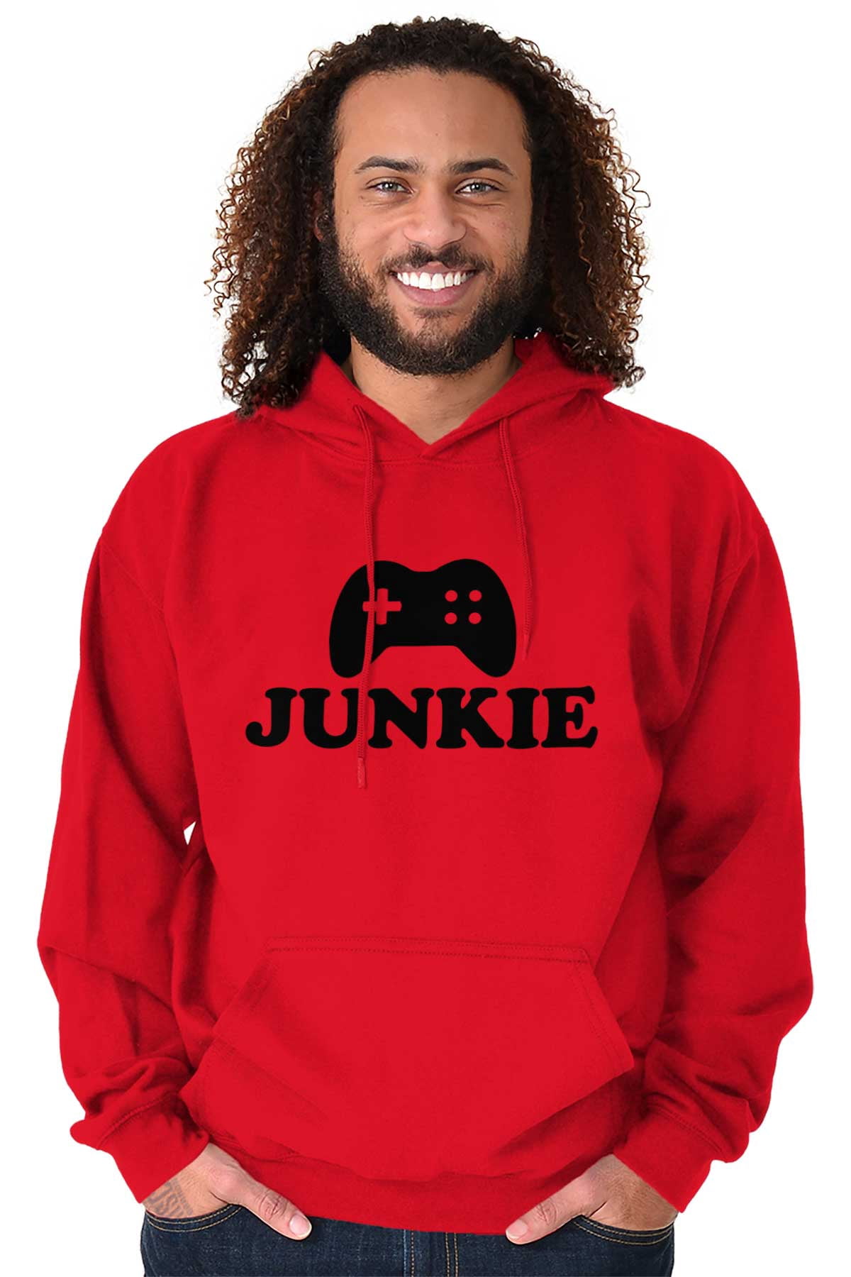 Video Game Junkie Gamer Nerdy Gaming Hoodie Sweatshirt Women Men Brisco ...