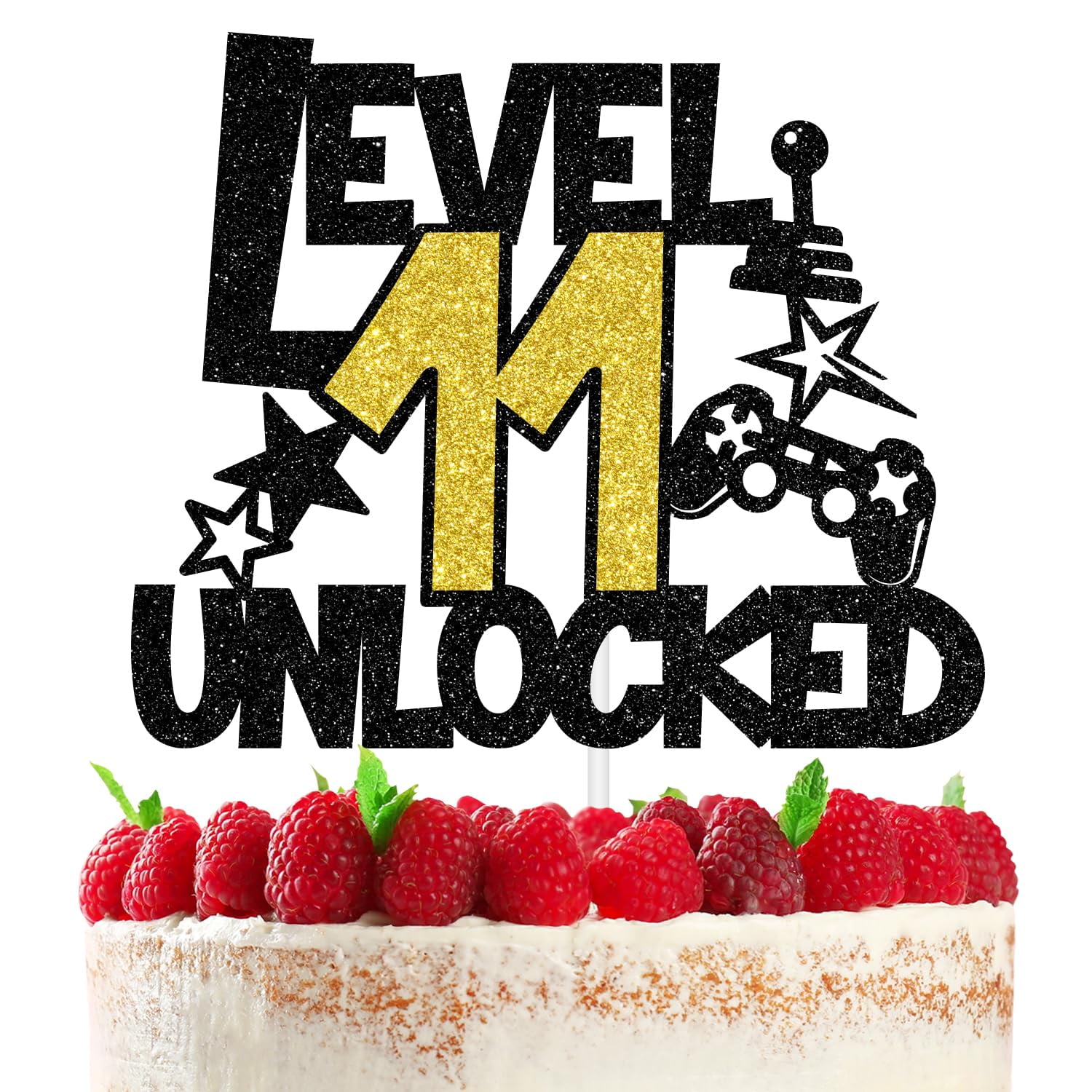Video Game Level 11 Unlocked Cake AIS1 Topper, Bruh I’m 11/Bro It’s My ...