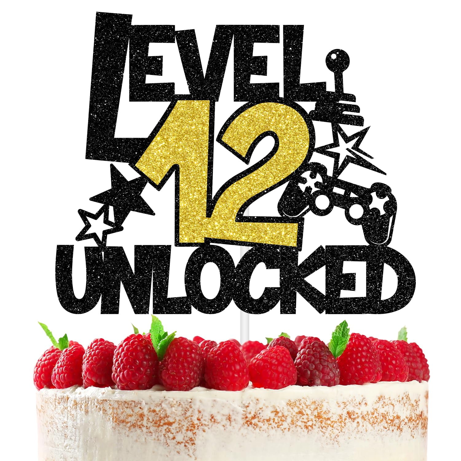 Video Game Level 12 Unlocked Cake AIS1 Topper, Bruh It’s My 12th ...