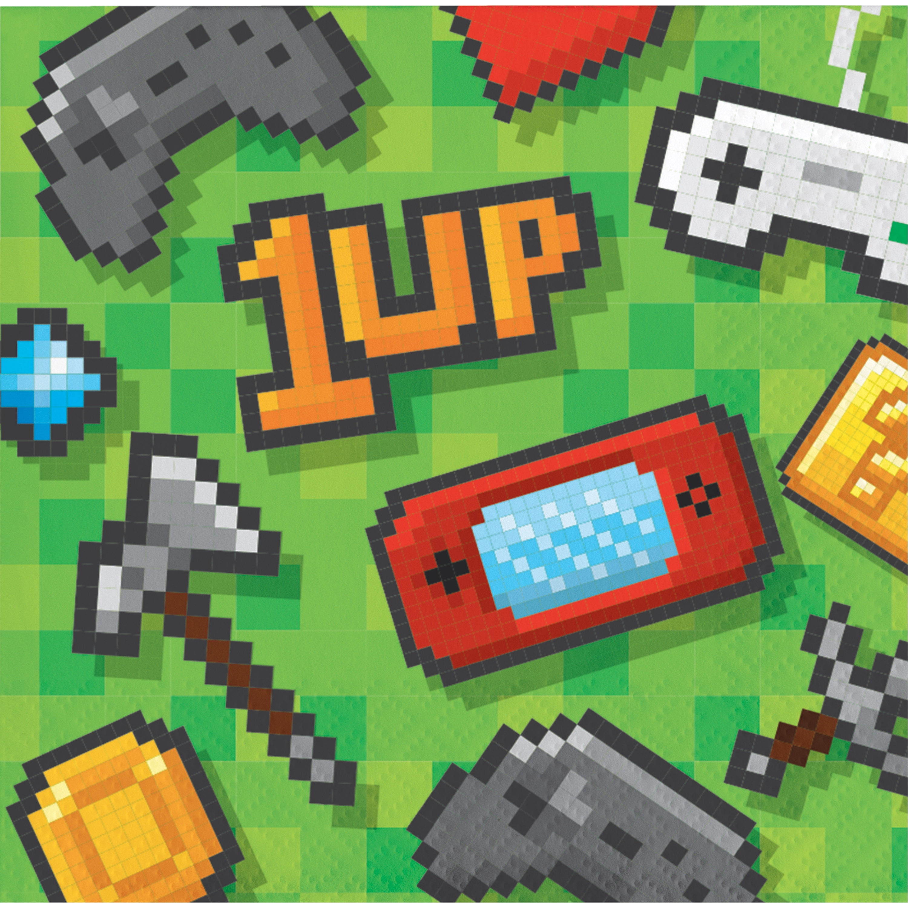 Video Game Party Beverage Napkins, 48 Count - Walmart.com