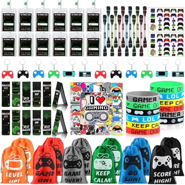 InBoxxarty Video Game Party Supplies, 128pcs Gamer Birthday Tableware ...